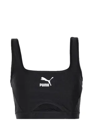 PUMA Dare To Crop Top Top Size Nylon, Elastane - Black