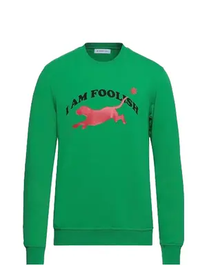 MANUEL RITZ Cotton-blend Printed Sweatshirt Green