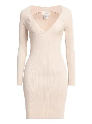 VICOLO Mini Dress In Viscose And Polyester - Beige