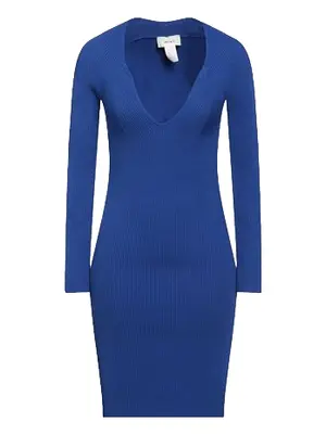 VICOLO Mini Dress In Viscose And Polyester Blue