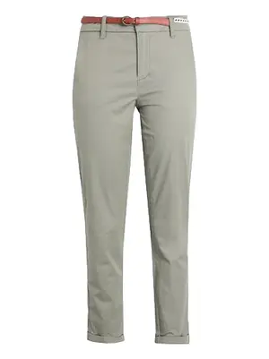 Only Tapered Chinos With Belt Sage Green