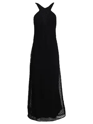 Topshop Flared Maxi Dress - Black
