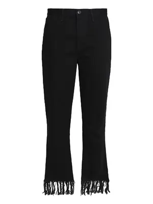 3x1 Straight-leg Jeans With Raw-cut Hem - Black