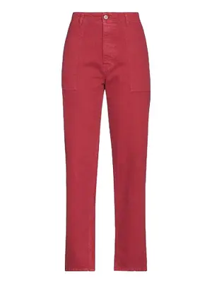 PLEASE Straight-Leg Jeans Red