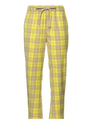 SEMICOUTURE Tartan Tapered Pants - Yellow