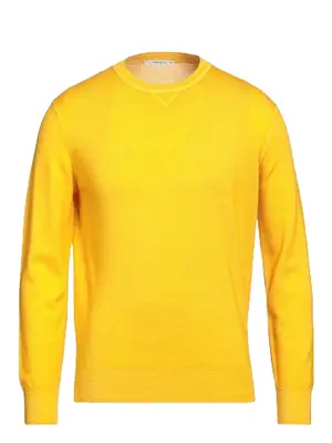 KANGRA Merino Wool Crewneck Sweater - Mandarin