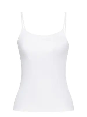 EMISPHERE EMISPHERE Tulle Tank Top White