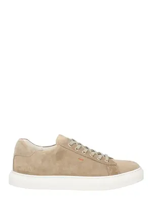 Santoni SANTONI Leather Low-Top Sneakers Beige
