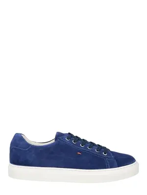 Santoni SANTONI Leather Low-Top Sneakers Blue