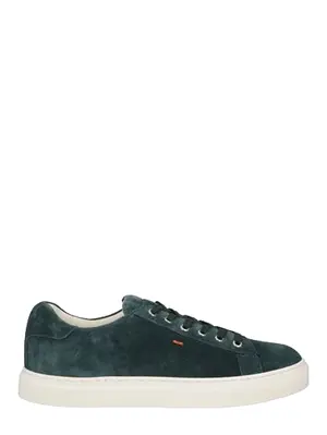 Santoni SANTONI Leather Low-Top Sneakers Green