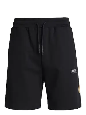 PHOBIA ARCHIVE Shorts With Graphic Detail - Black