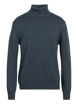 Alpha Studio Merino Wool Turtleneck - Blue