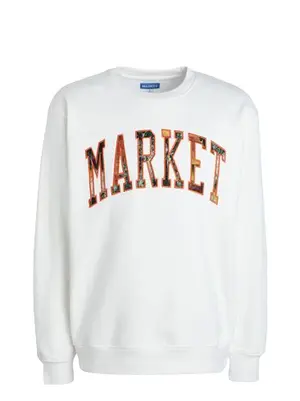 MARKET Fauxtree Arc Crewneck Sweatshirt - White