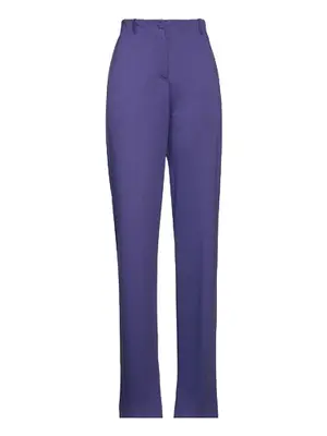 SUOLI Wide Leg Viscose Blend Pants - Purple
