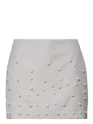 VICOLO Mini Flared Skirt - Grey