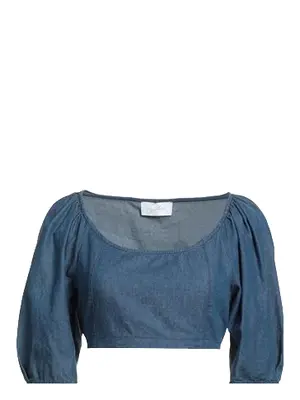 SOALLURE SOALLURE Chambray Crop Top