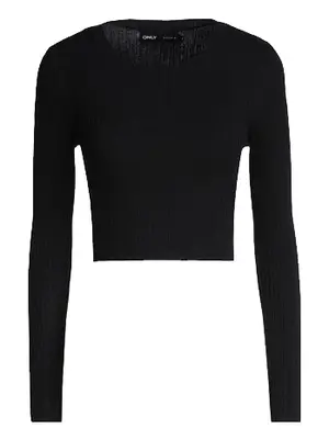 Only Sweater In Viscose And Nylon Black