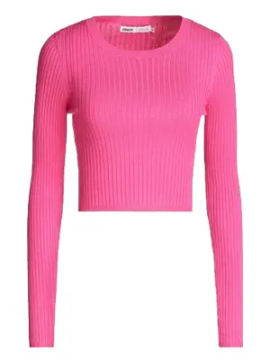 ONLY Ribbed Knit Crewneck Sweater
