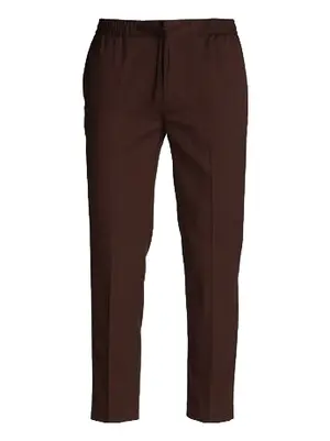 Topman Tapered Leg Pants - Brown