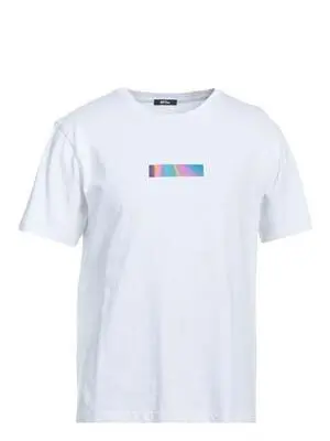MSFTS Man T-shirt White Size S Cotton White