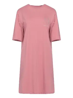 Armani Exchange Icon Period Mini Dress Cotton Pink