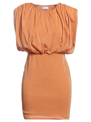 BERNA Mini Dress In Cotton Blend - Orange