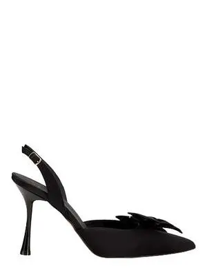 8 BY YOOX Satin Slingback Pumps With Bow