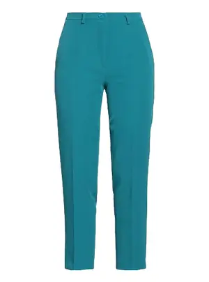 VICOLO Straight-Leg Cropped Pants Green