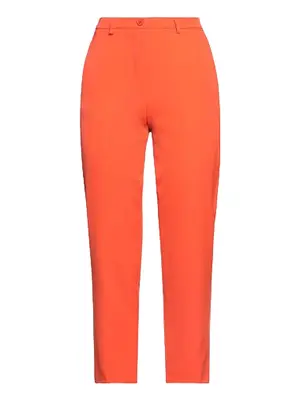 VICOLO Straight-Leg Cropped Pants Orange