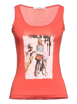 MR MASSIMO REBECCHI Jersey Tank Top Orange