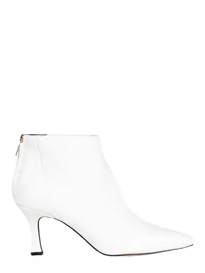 BIANCA DI Leather Ankle Boots - White