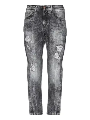BERNA Jeans In Two-tone Denim - Black