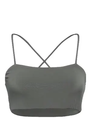 LANSTON LANSTON Crop Top Military Green
