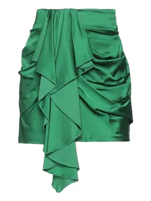 VICOLO VICOLO Mini Skirt With Draped Detailing Green
