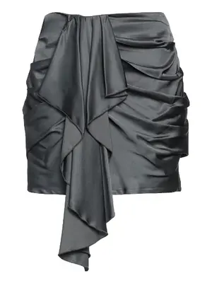 VICOLO VICOLO Mini Skirt With Draped Detailing Grey