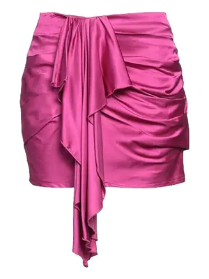 VICOLO VICOLO Mini Skirt With Draped Detailing Purple