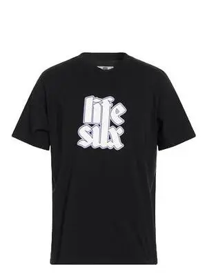 LIFE SUX Man T-shirt Black Size L Cotton