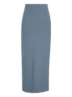 8 BY YOOX High-waist Maxi Pencil Skirt With Back Slit - Blue