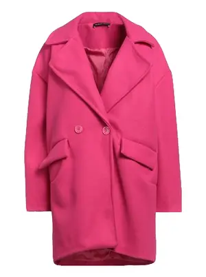 VANESSA SCOTT Double-breasted Coat - Pink