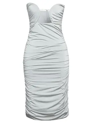 VICOLO Midi Bodycon Dress - Grey