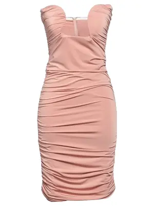VICOLO Midi Bodycon Dress - Pink