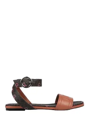 LIU •JO Ankle Strap Sandals - Brown