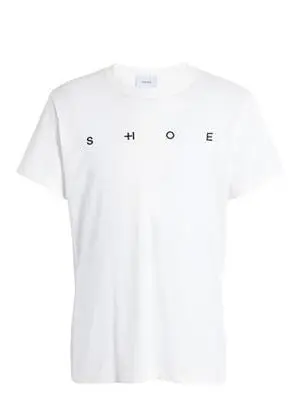 SHOE Man T-shirt White Size L Cotton White