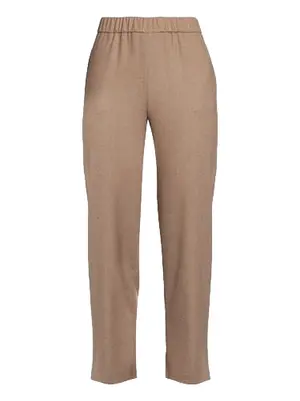 Beatrice B Tapered Leg Mélange Chinos - Beige
