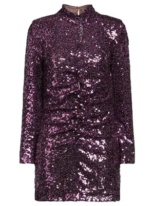 ANIYE N°2 Sequin Embellished Maxi Dress Purple