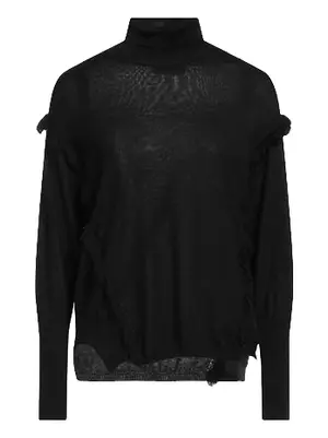 CARACTÈRE Turtleneck Knit Top Black