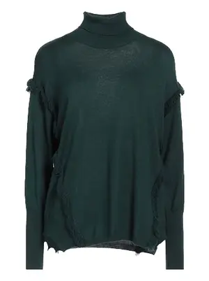 CARACTÈRE Turtleneck Knit Top Green