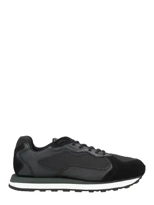 Armani Exchange Low-Top Sneakers With Lace-Up Closure Black