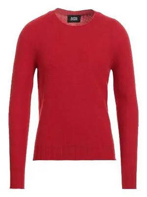 Alpha Studio Wool Crewneck Sweater - Red