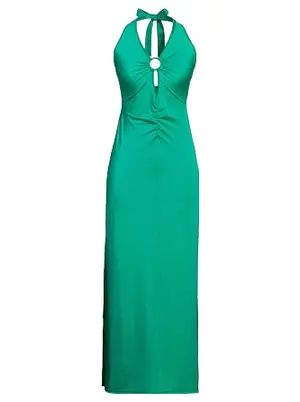 4GIVENESS Maxi Dress With Metal Appliqués Green